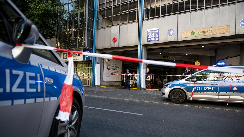Attempted armed robbery sees shots fired after car rams Berlin bank ...
