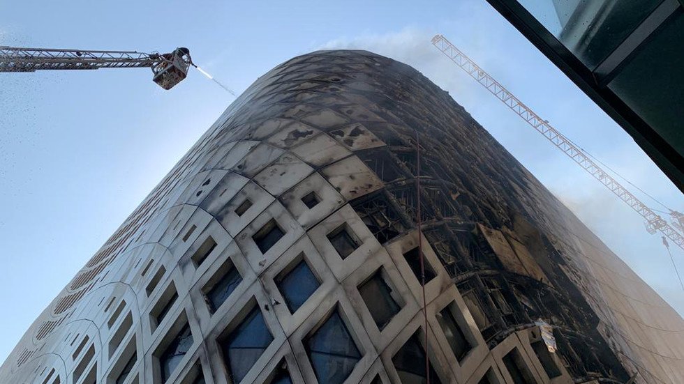 Large blaze rips through landmark Zaha Hadid-designed building in ...