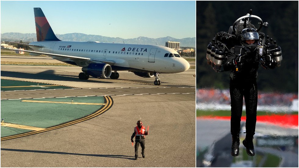 ANOTHER mysterious jetpacker spotted soaring above Los Angeles airport ...