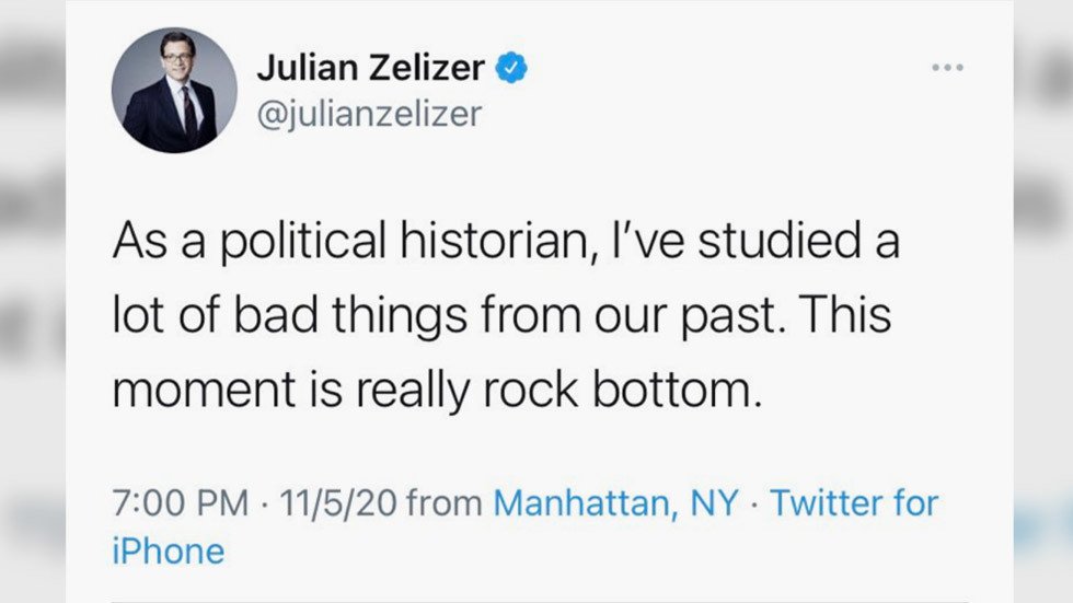 CNN analyst & historian says Trump’s election claims ‘rock bottom’ of ...