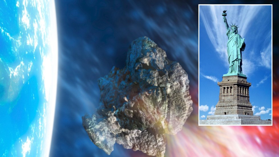 NASA says asteroid larger than Statue of Liberty set to skim past Earth ...