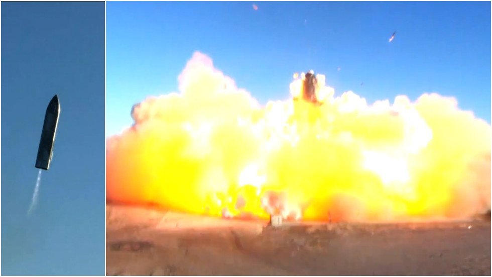 SpaceX Starship prototype EXPLODES during attempted landing (VIDEO ...