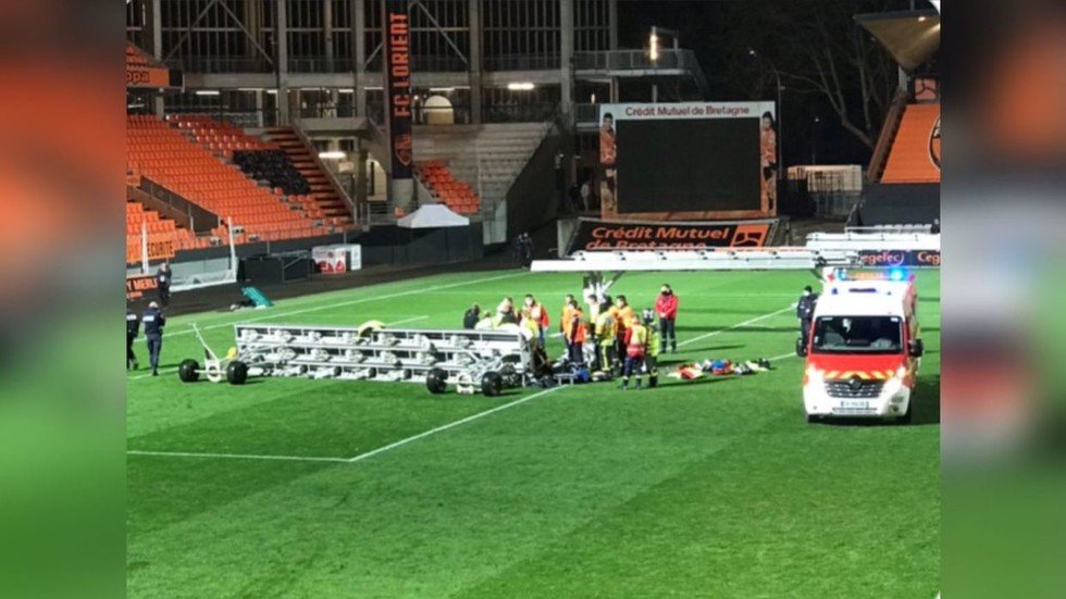 Horrific tragedy: Groundsman dies after floodlight ramp falls on him at ...