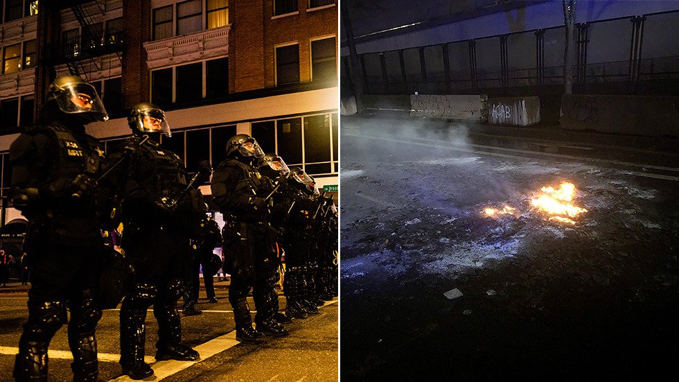 Portland Police declare riot, claiming protesters hurled ‘firebombs ...