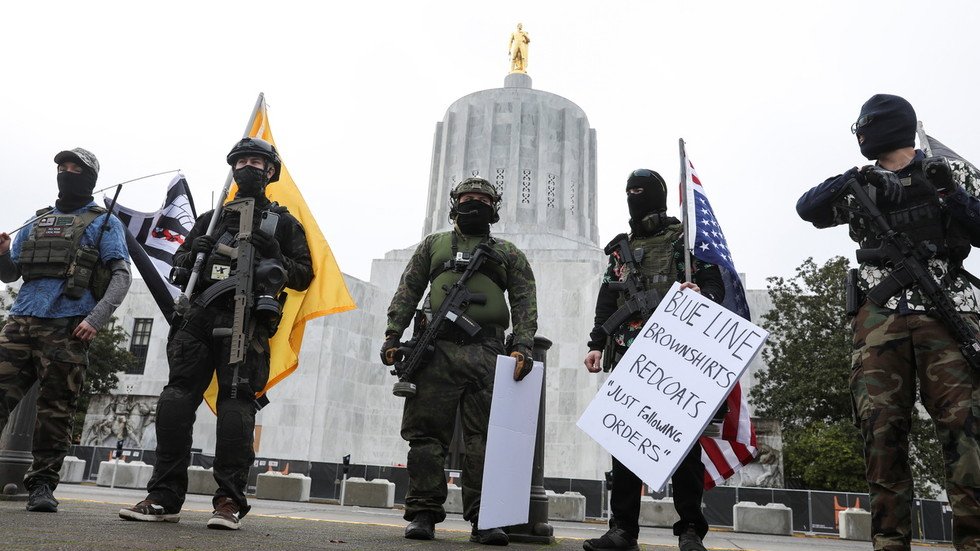 Cops outnumber protesters at state capitols across the US, as the FBI’s ...