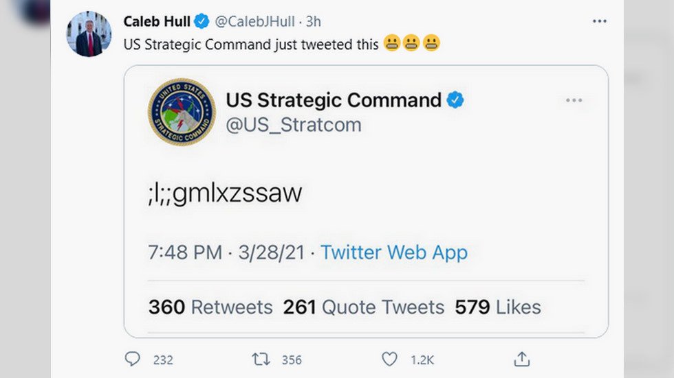 ‘Tweeting our launch codes?’ US Strategic Command sends cryptic tweet ...