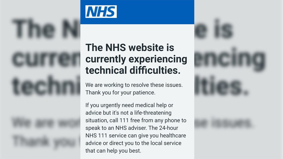 NHS website goes down after England's over 45s invited to book Covid ...