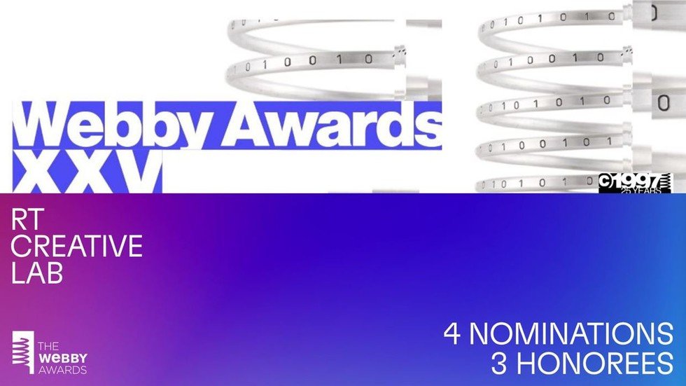 ‘Internet Oscars’ 2021: Vote for RT Creative Lab in 4 Webby Awards ...