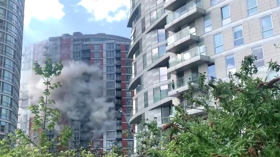 19-storey tower block reportedly clad with flammable panelling catches ...