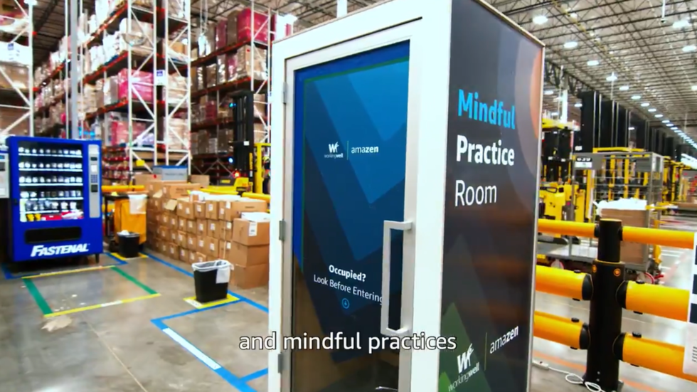 Amazon gives its employees mindfulness booths at work. Critics call ...