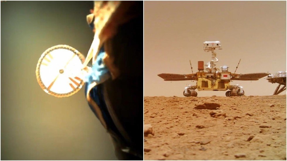 China releases new VIDEOS and SOUNDS of Martian rover landing, rolling ...