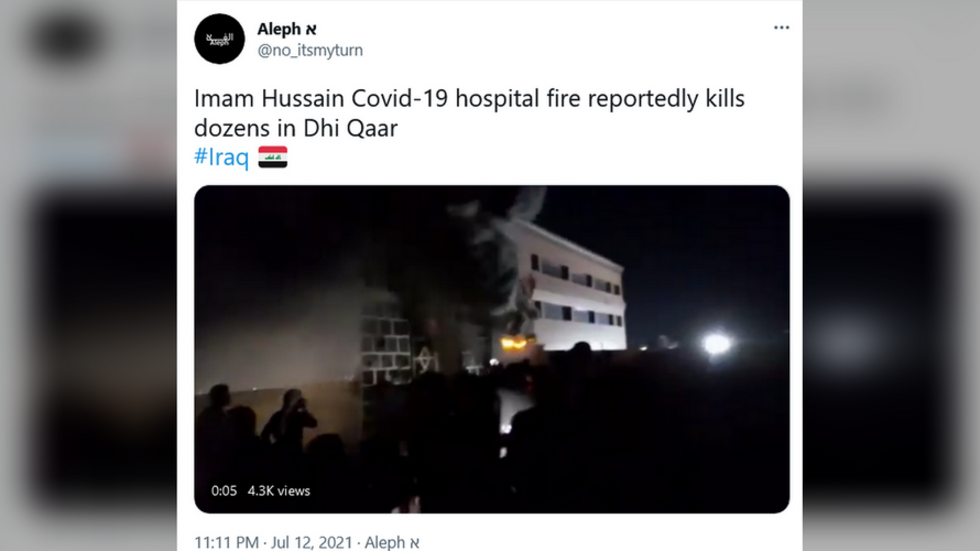 More than 40 killed, scores injured as blaze ravages Iraqi hospital’s ...