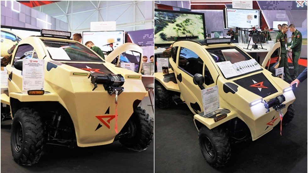 Russian Army unveils electric recon vehicle with solar batteries and ...