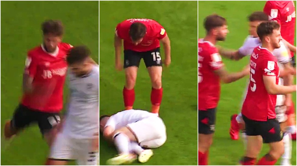 ‘Got what he deserved’: Fans split after footballer is viciously kicked ...