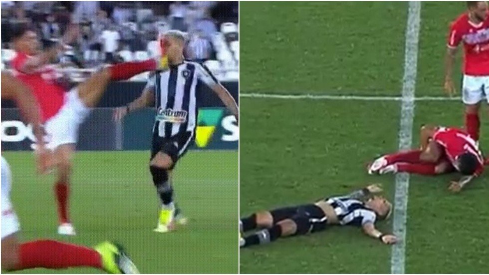 Brazilian defender shocks football world with full-frontal kick to ...