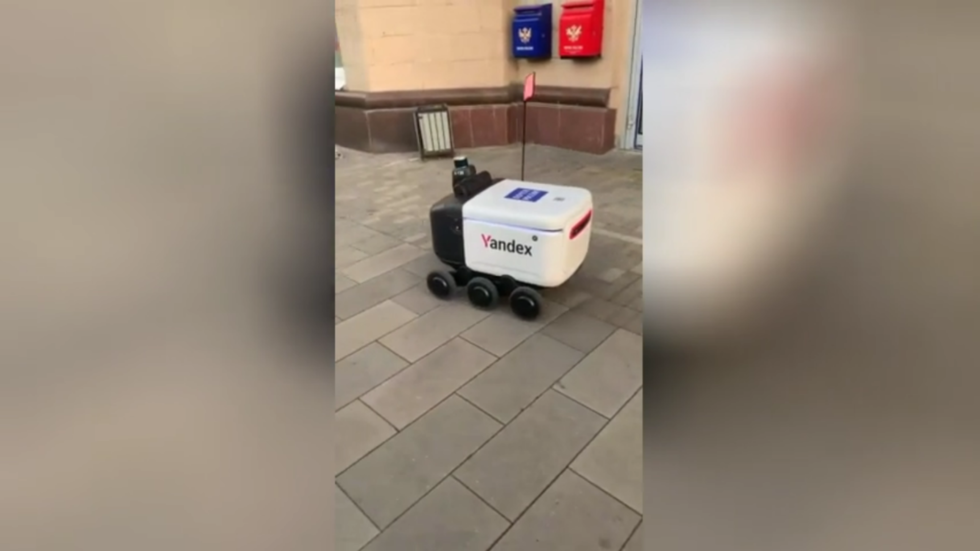Drone home! Russia trials self-driving robot postal workers to deliver ...