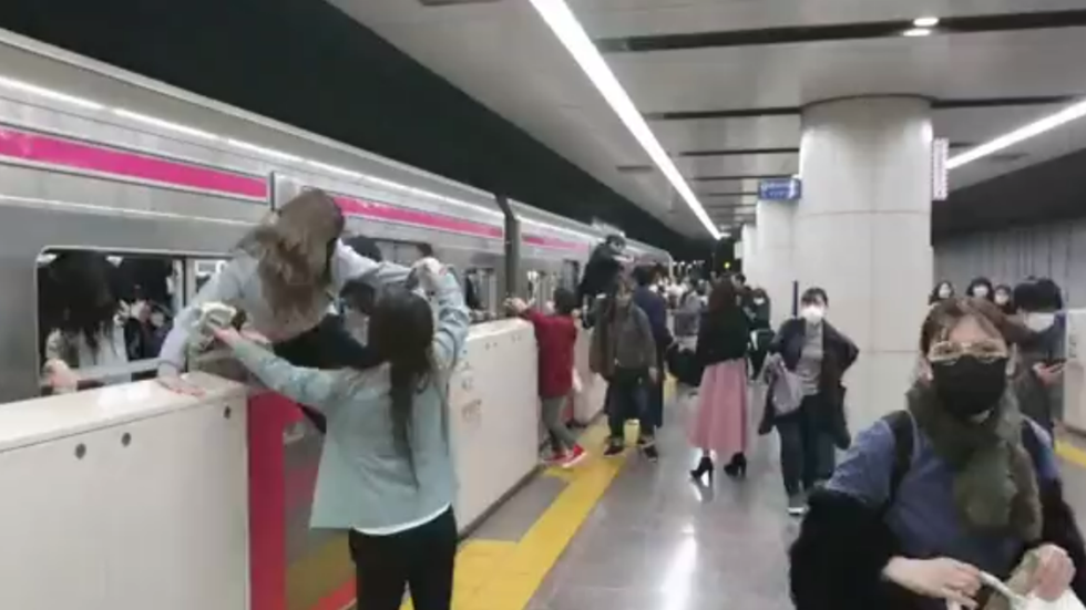 At least 10 people injured after attack in fire-hit Tokyo metro train ...