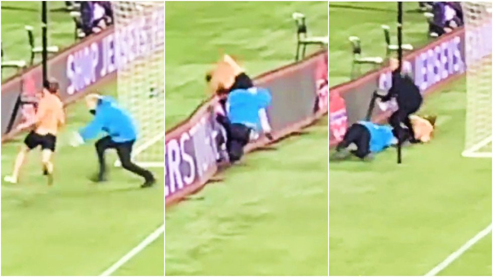 Security guard pulls off ‘perfect tackle’ in brutal takedown of ...