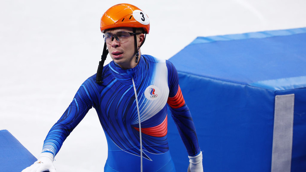 Russian short-track skater in message to rivals after Olympic bronze ...