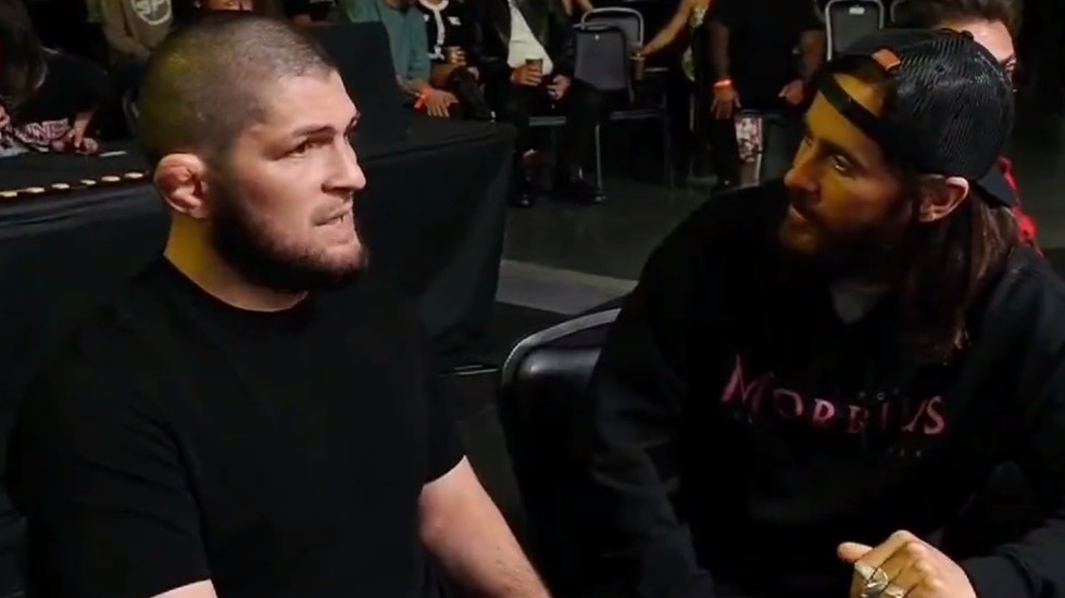 UFC fans intrigued as Khabib seen deep in conversation with Jared Leto ...