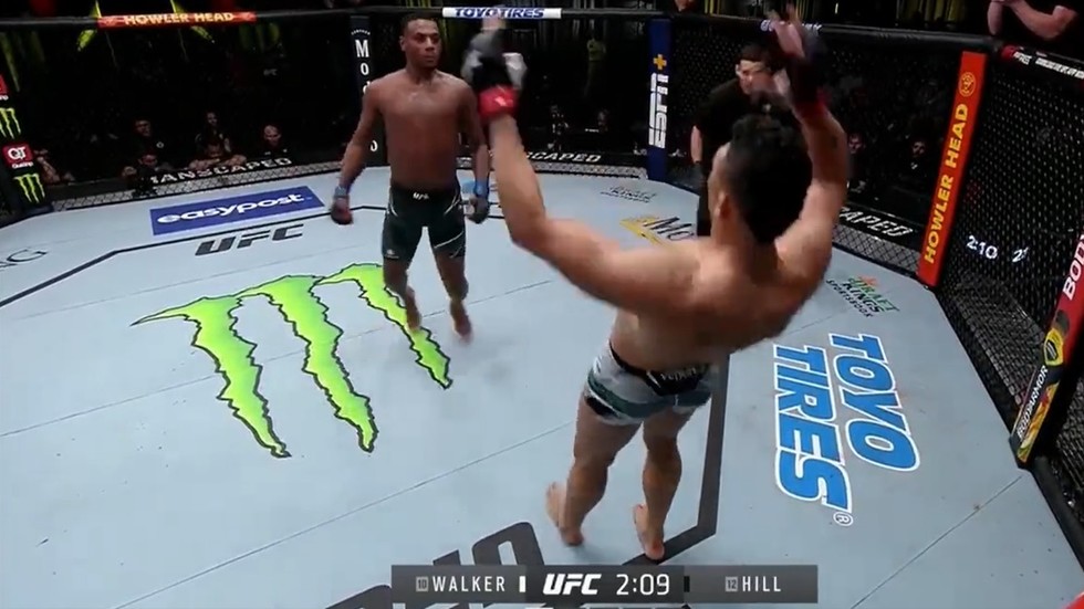 UFC fighter ‘gets KO’d like cartoon character’ in bizarre finish (VIDEO ...