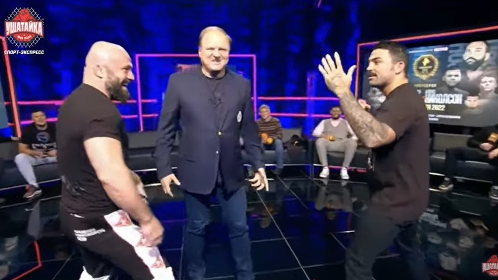 American MMA bad boy brawls with Russian rival at press conference ...