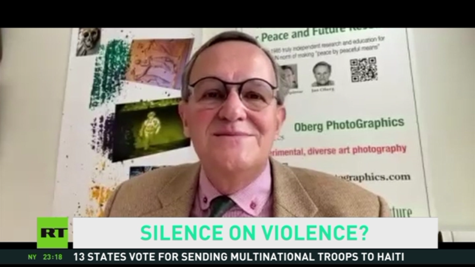 Silence on violence? Jan Oberg, director of the Transnational ...