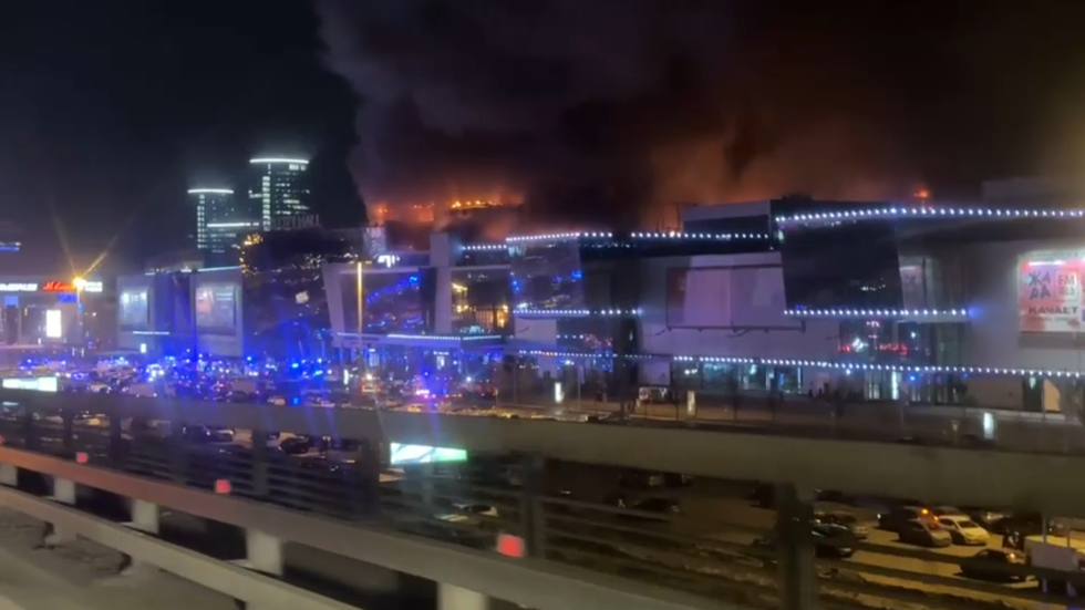 Shooting at Crocus City Hall in Moscow region On Air — RT