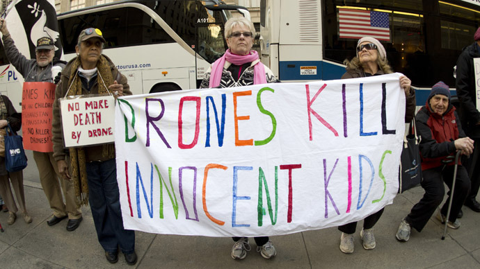‘Drones fly, children die’: US activists launch massive anti-drone ...