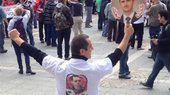 Hands off Syria! Frankfurt protests against military intervention ...