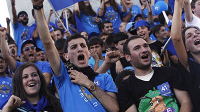 Tens of thousands hit Tbilisi streets in 'largest-ever' rally on eve of ...