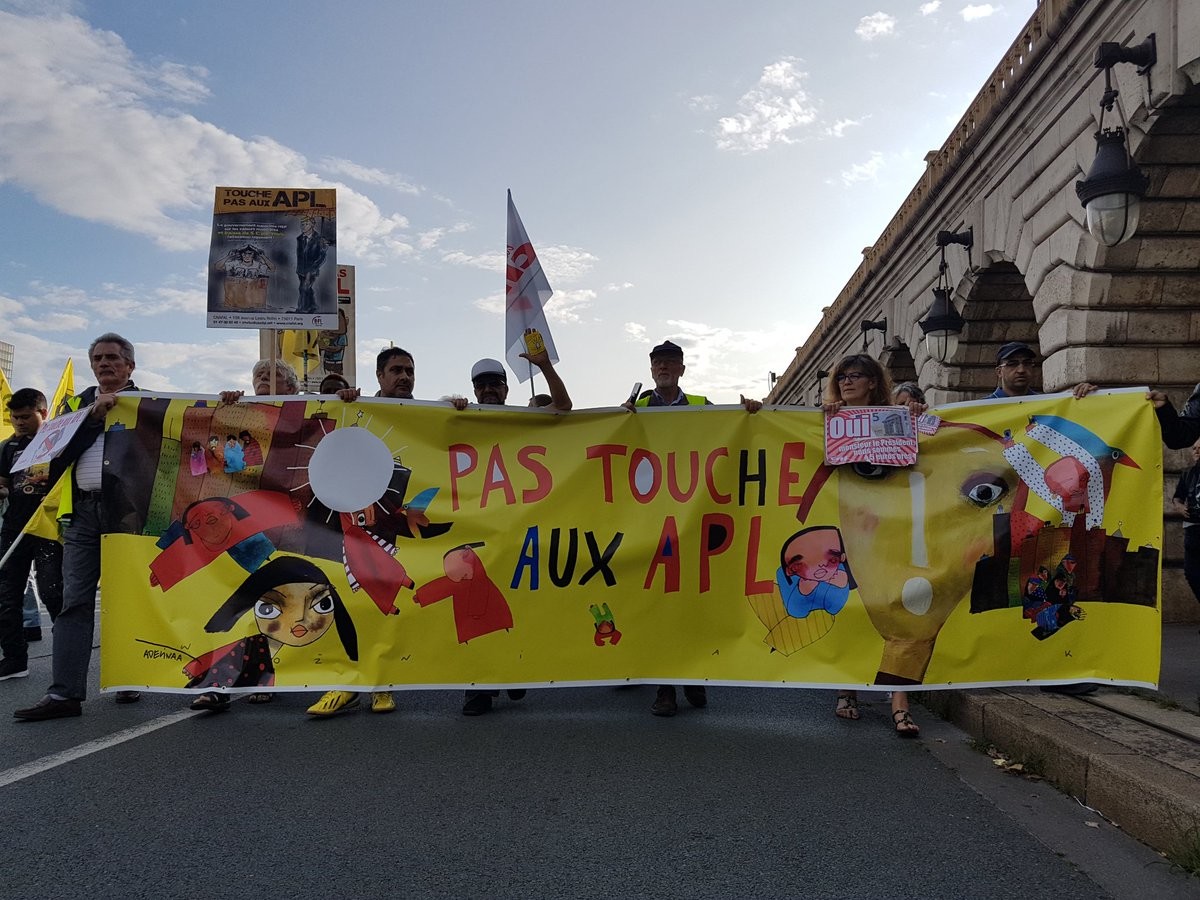 Baisse des APL : les opposants au projet manifestent à Paris (PHOTOS ...