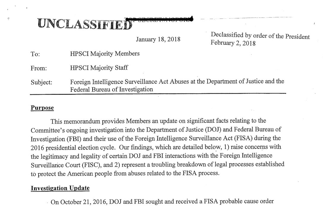 Etats-Unis : la note «explosive» sur les écoutes du FBI durant la ...