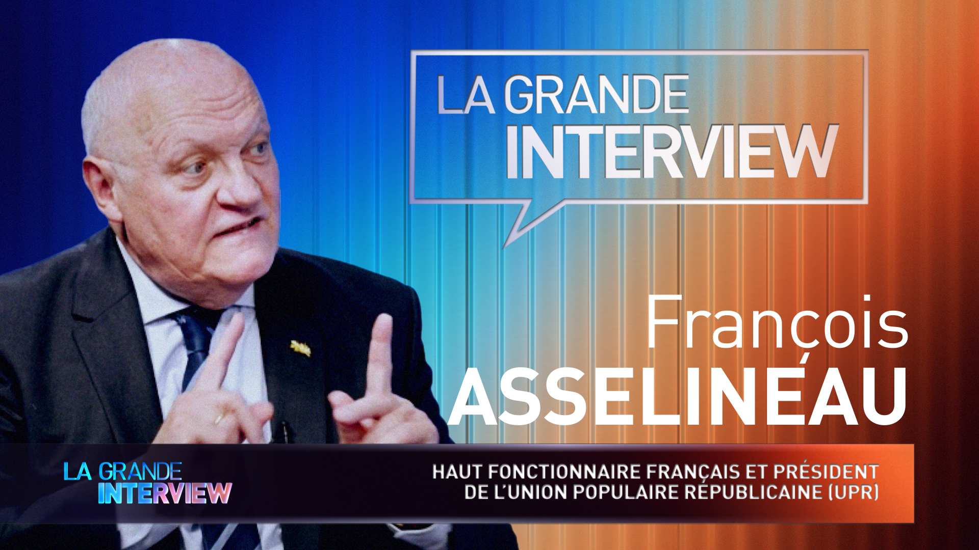 La Grande Interview : François Asselineau — RT en français
