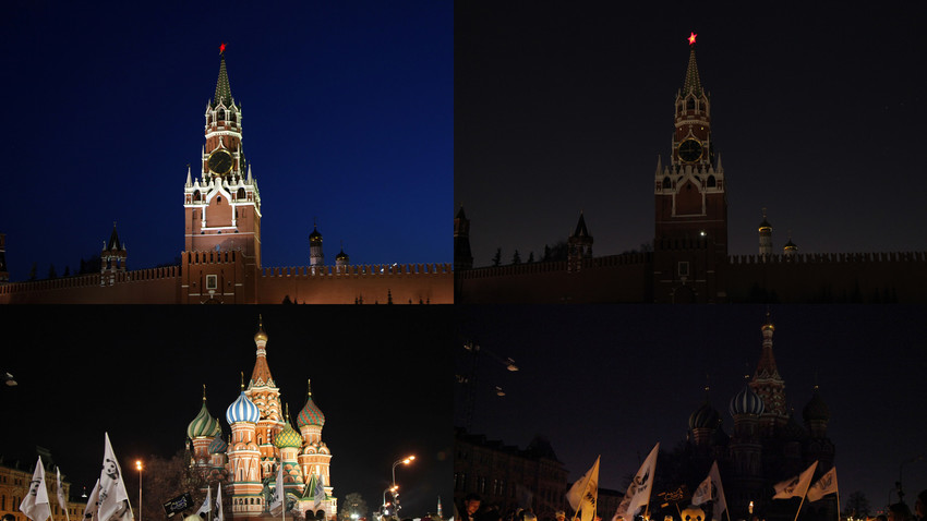 FOTO: Peringatan Earth Hour di Lapangan Merah - Russia Beyond