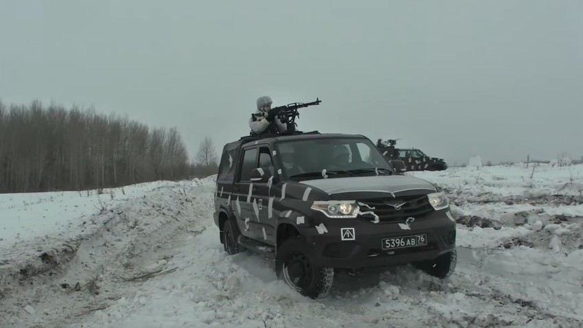 Así fue un impresionante entrenamiento con UAZ ‘Patriot’ realizado en ...