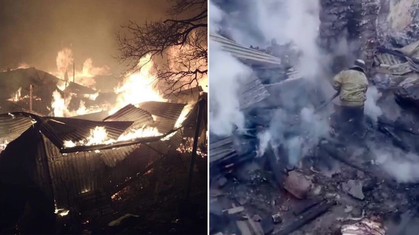 Десятки человек остались без жилья в результате крупного пожара в ...